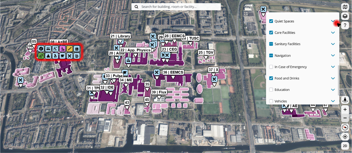 Tutorial TU Delft Inclusive Campus Map